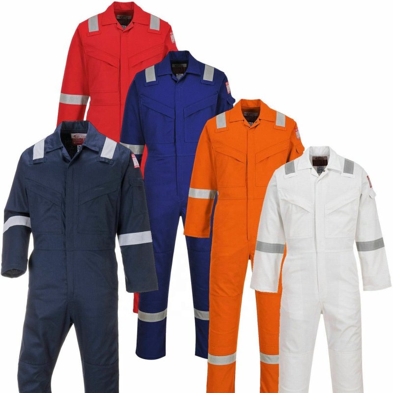 Reflective Men Work Overall 100 Cotton Coverall Engineering Flame ...
