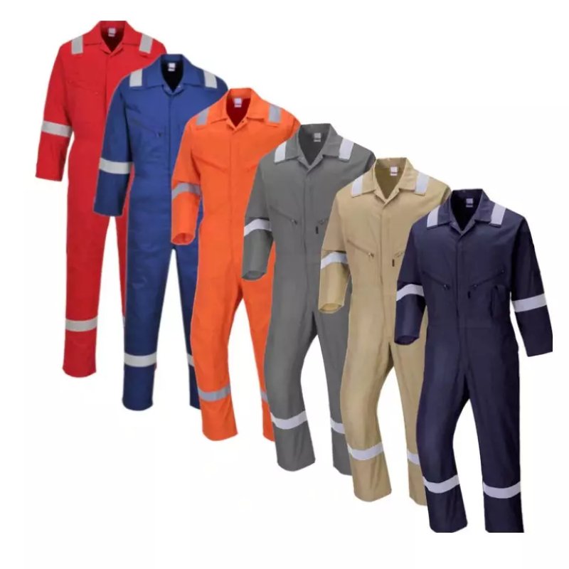 Reflective Men Work Overall 100 Cotton Coverall Engineering Flame ...